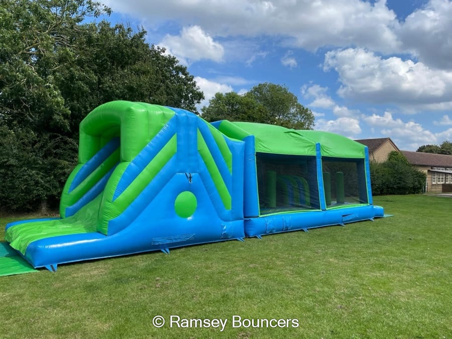 42ft Obsticle course - Bouncy Castle Hire in Ramsey | Ramsey Bouncers